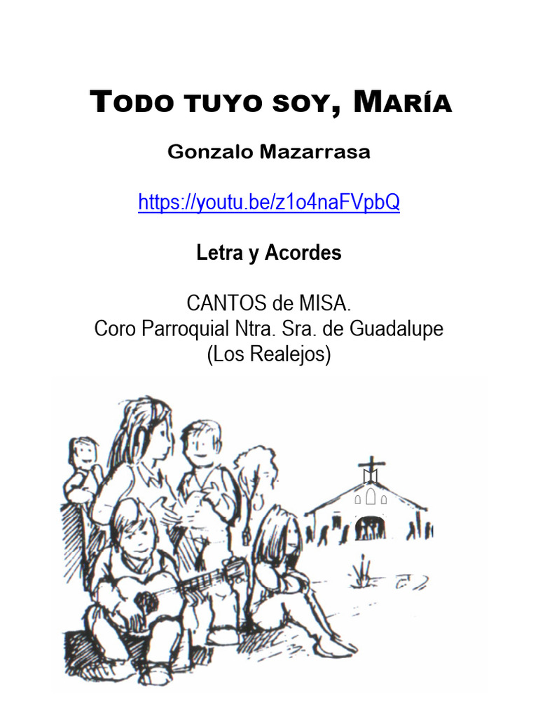 Letra y acordes de "Todo tuyo soy" | PDF