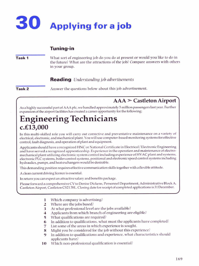 Applying for a jobb | PDF | Engineering
