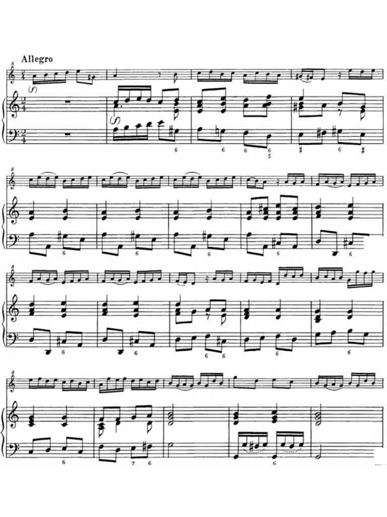 Sonata in A Minor | PDF