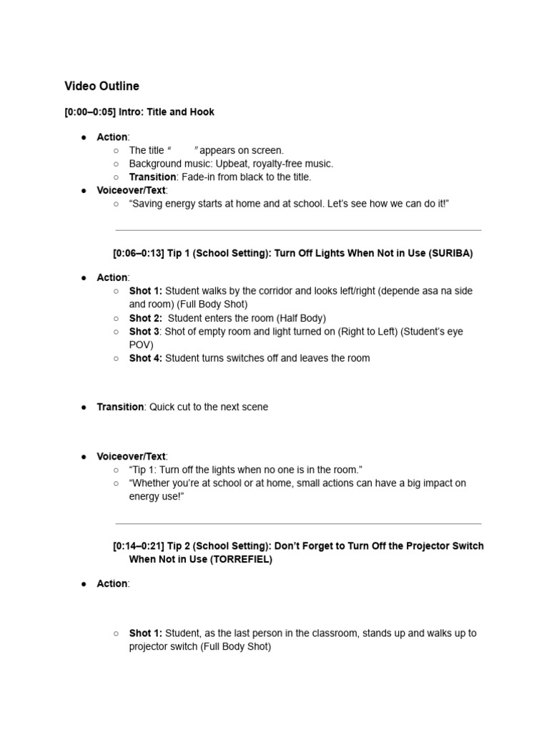 PurComm Video Outline | PDF