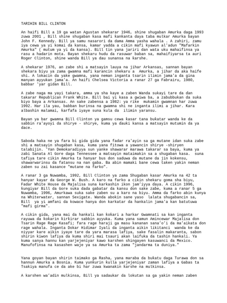 Tarihin Bill Clinton | PDF