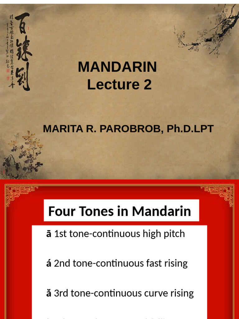 Mandarin Tones and Stroke Order Guide | PDF | Language Arts & Discipline