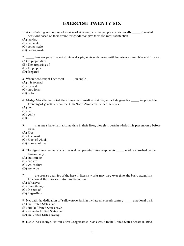 Exc 26 | PDF | Social Science