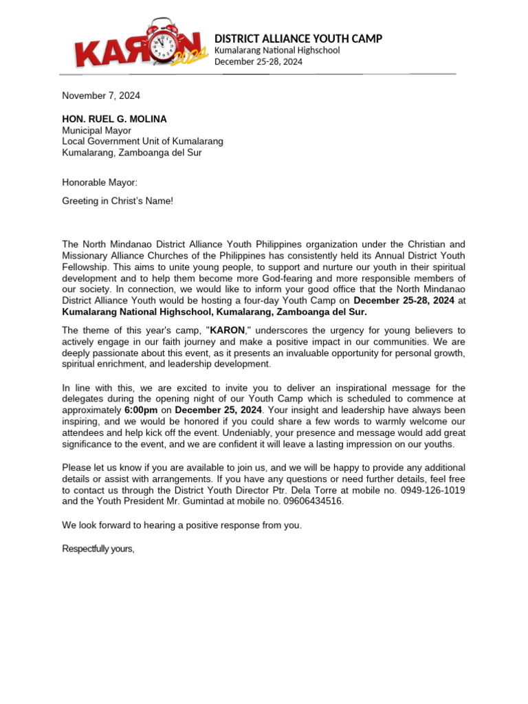 Corrected Letters For Dignitaries | PDF | Mindanao