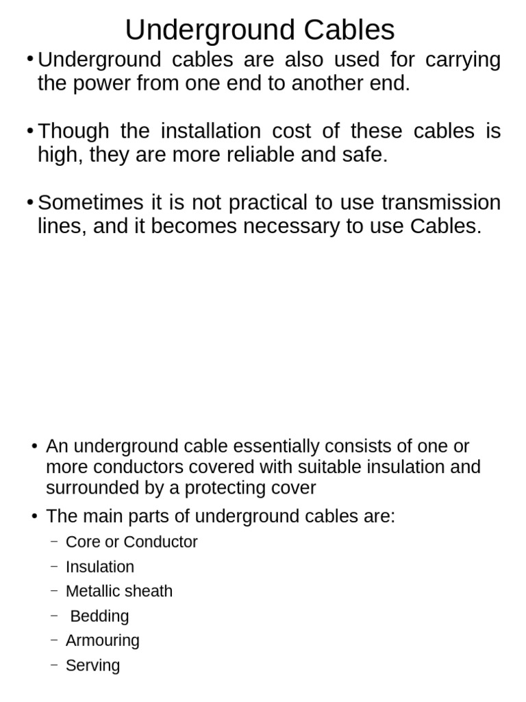2024 - 09 - 30 - Underground Cables | PDF | Insulator (Electricity) | Capacitance