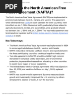 North American Free Trade Agreement | PDF | North American Free Trade Agreement | Free Trade