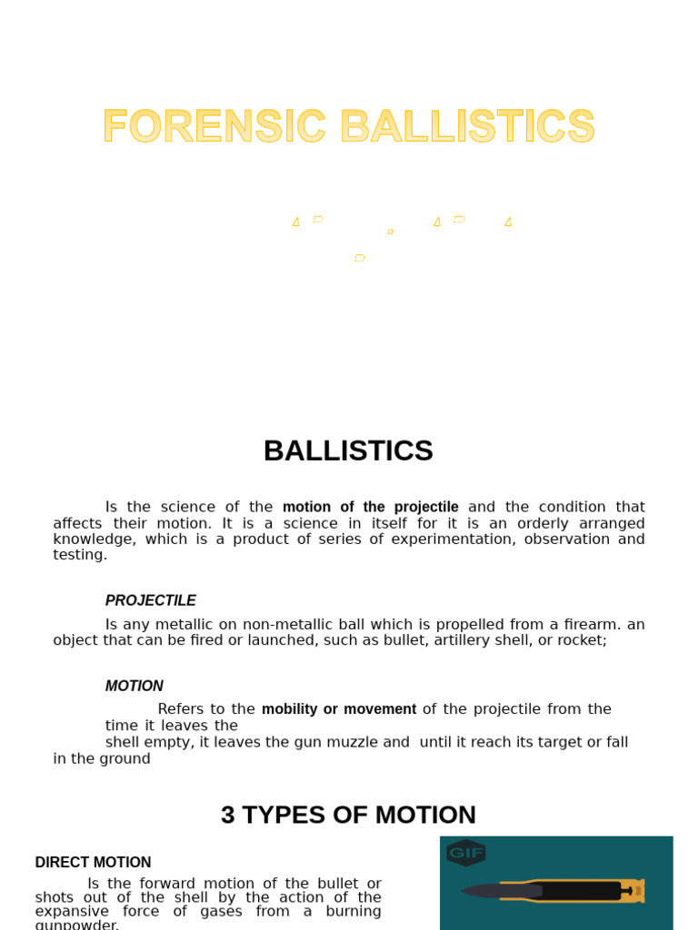 Forensic Ballistic - Prelim 1 | PDF | Gun Barrel | Firearms