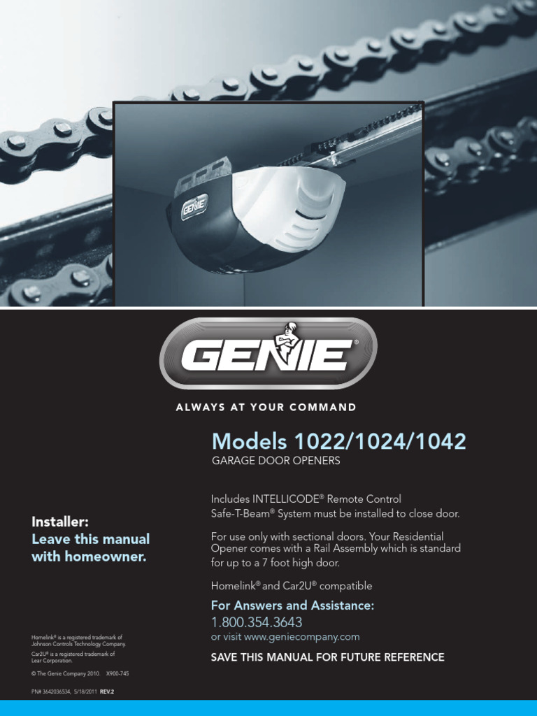 Genie Manual | PDF | Screw