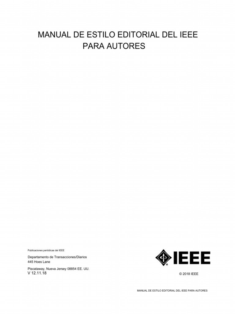Manual de Estilo IEEE para Autores | PDF | Derechos de autor | Publicación