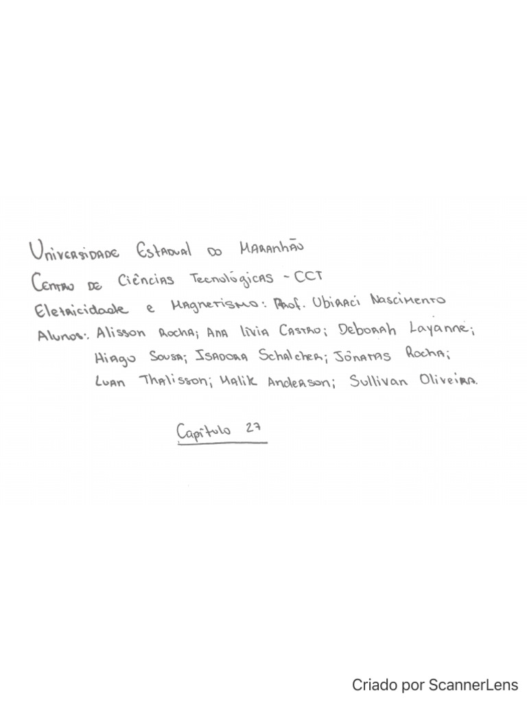 Exercícios Capítulo 27 Halliday | PDF