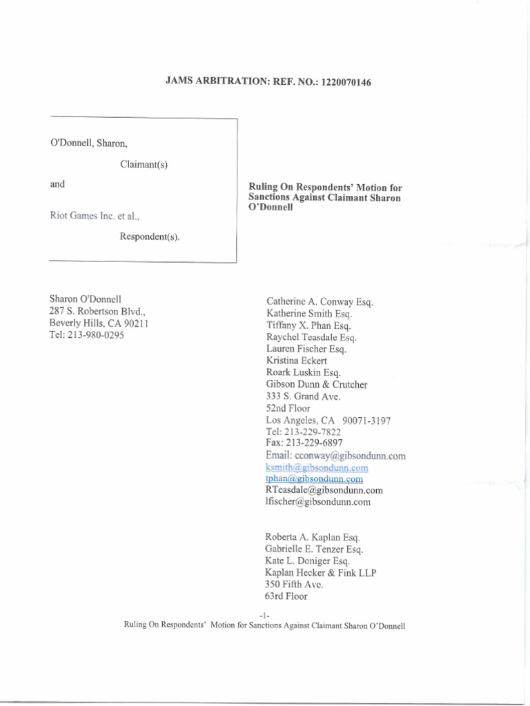 Sanctions Order | PDF