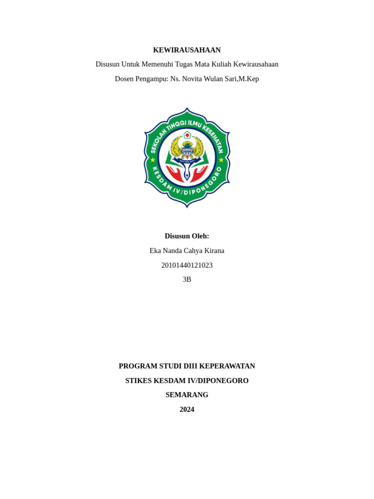 023 - Eka Nanda CK - Kepuasan Pelanggan Dalam Berwirausaha - Bu Nov | PDF