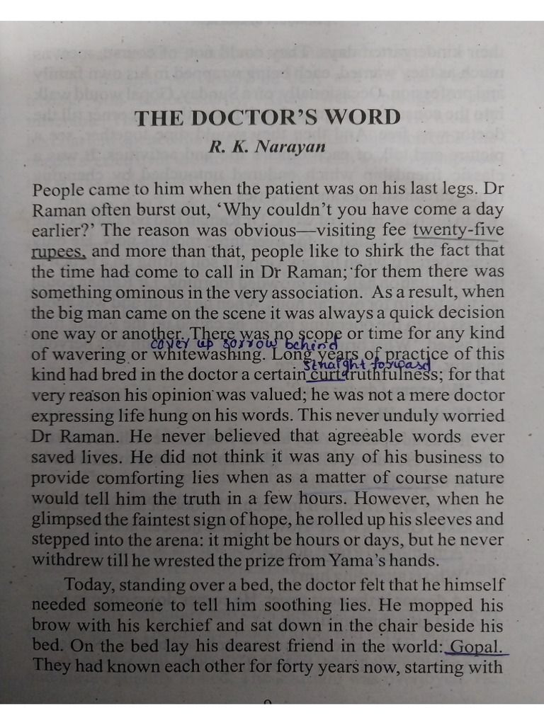 The Doctor's World-R. K. Narayan | PDF