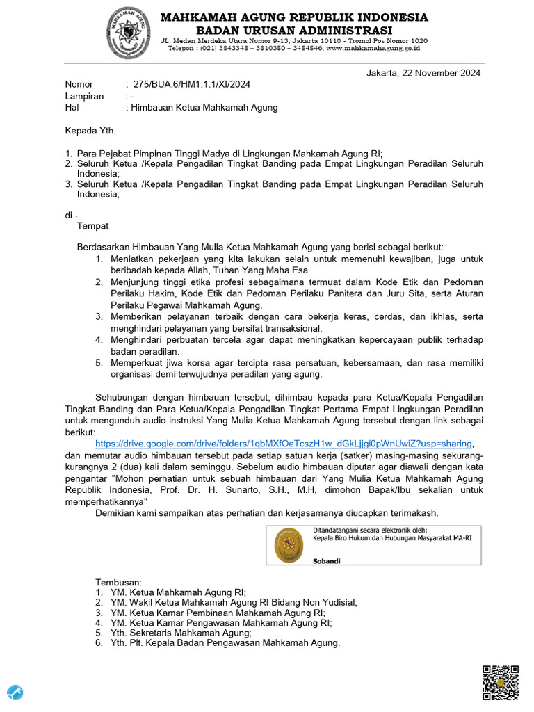 Himbauan Kma | PDF | Hukum