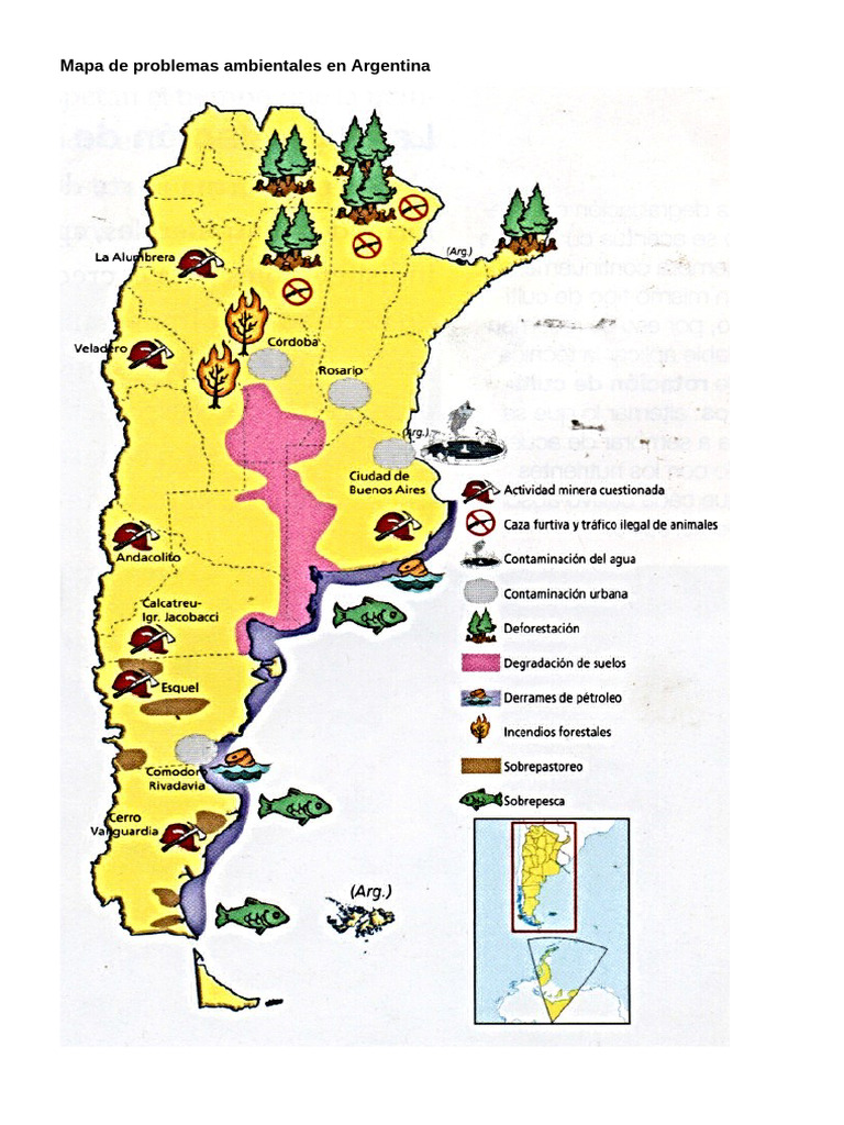 Mapa de Problemas Ambientales en Argentina | PDF