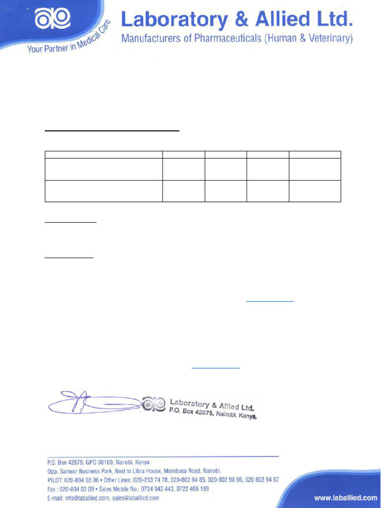 Recall Letter - Efinox ND | PDF