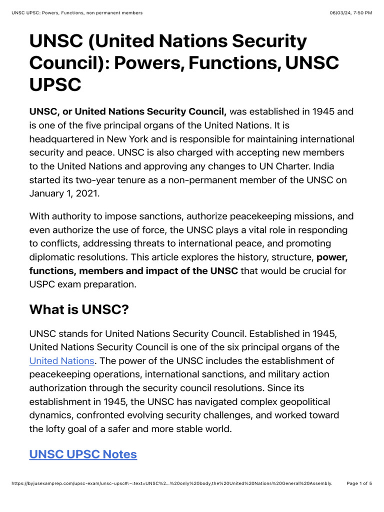 UNSC 2 | PDF | United Nations Security Council | United Nations