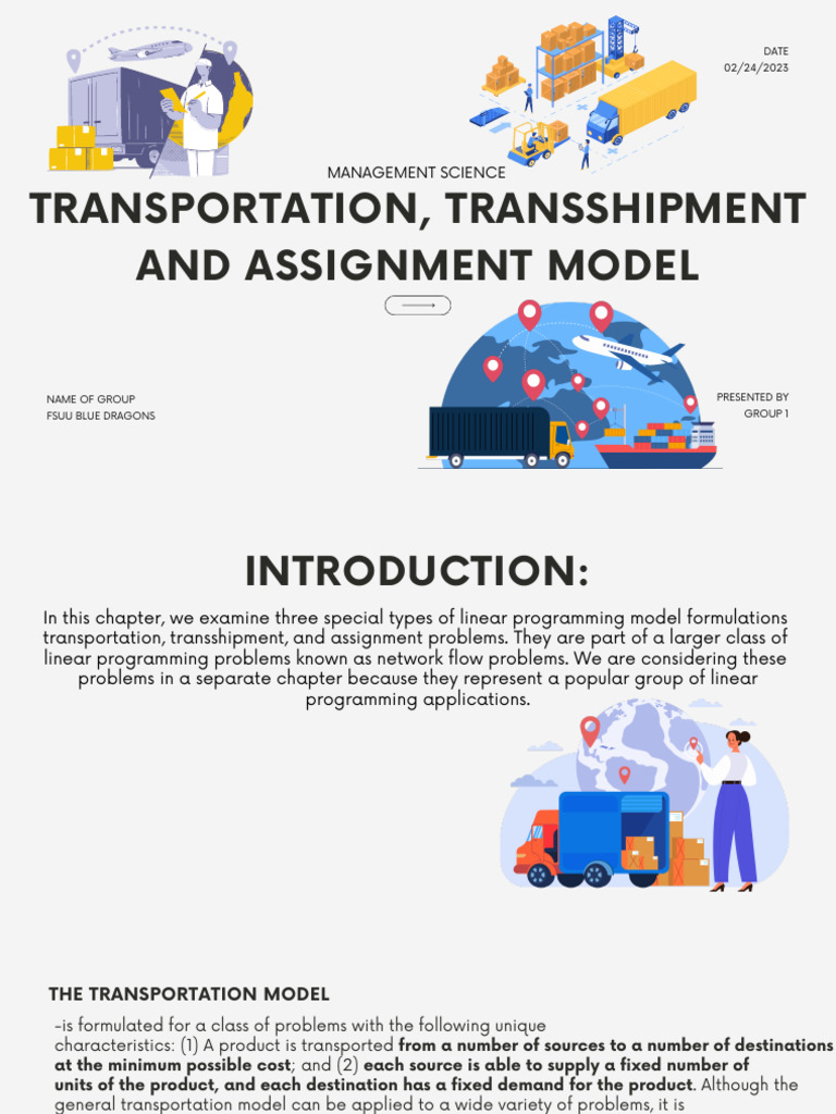 Transportation and Transshipment | PDF | Linear Programming | Mathematical Analysis