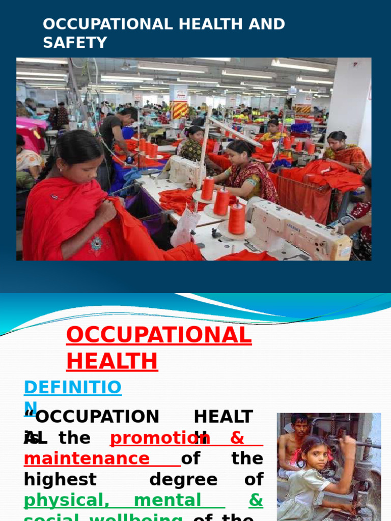Occupational Health and Safety | PDF | Occupational Safety And Health ...