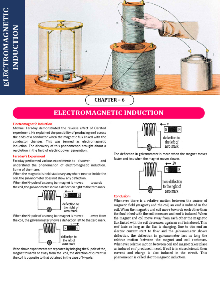 Electromagnetic Induction Basics | PDF | Electromagnetic Induction | Inductance