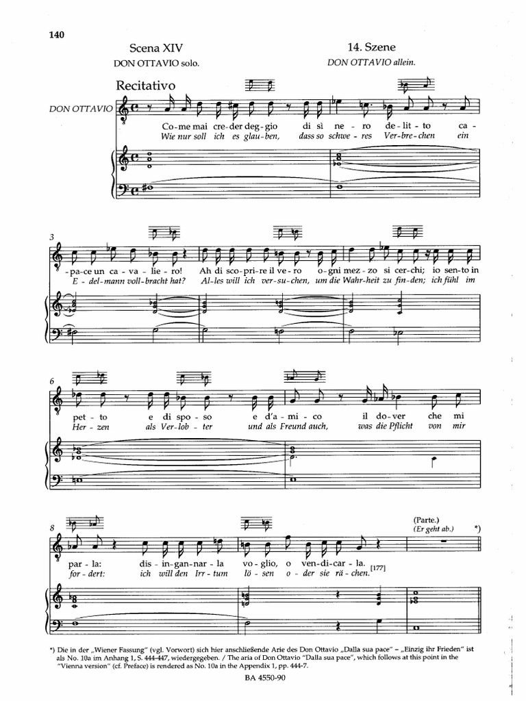 Come Mai Creder Deggio Dalla Sua Pace | PDF