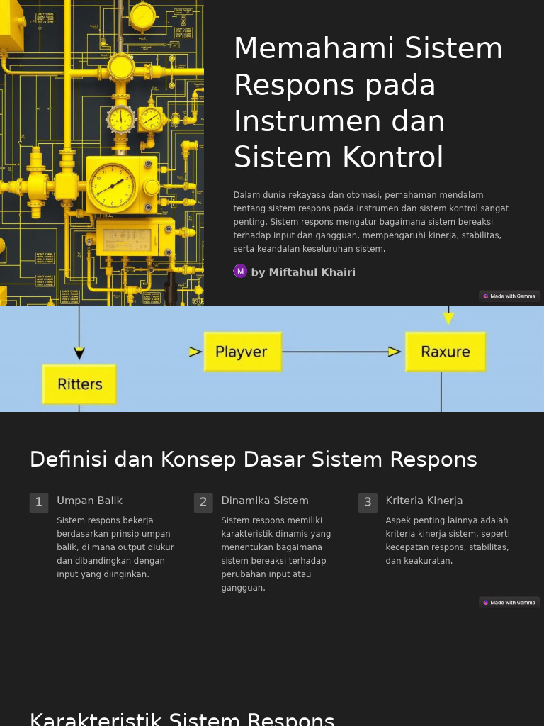 Sistem Respons dalam Kontrol Otomasi | PDF | Teknologi & Rekayasa