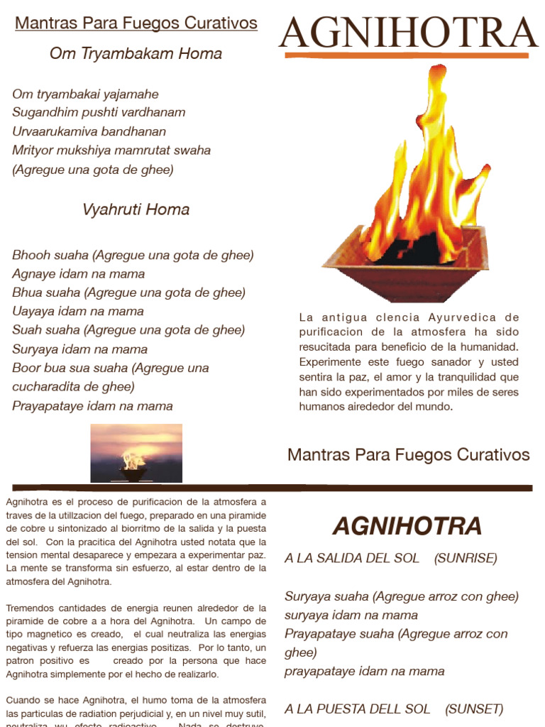 Agnihotra Spanish | PDF