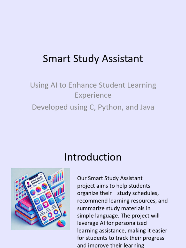 Smart Study Assistant Project | PDF