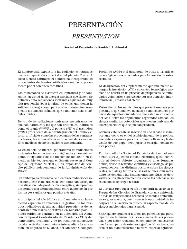 Admin,+rsa 10 1-2 2010 4-5 | PDF | Radiación | Tecnología nuclear