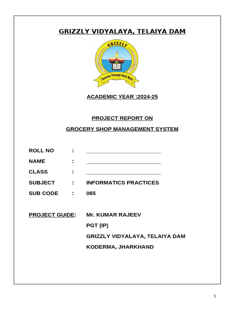 Grocery Shop Pdf Software Testing System