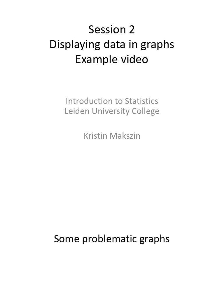 Session 2 Example - Misleading Graphs | PDF
