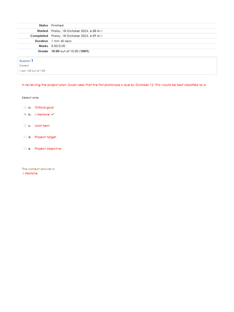 Quiz 4a - Attempt Review - BK-LMS | PDF