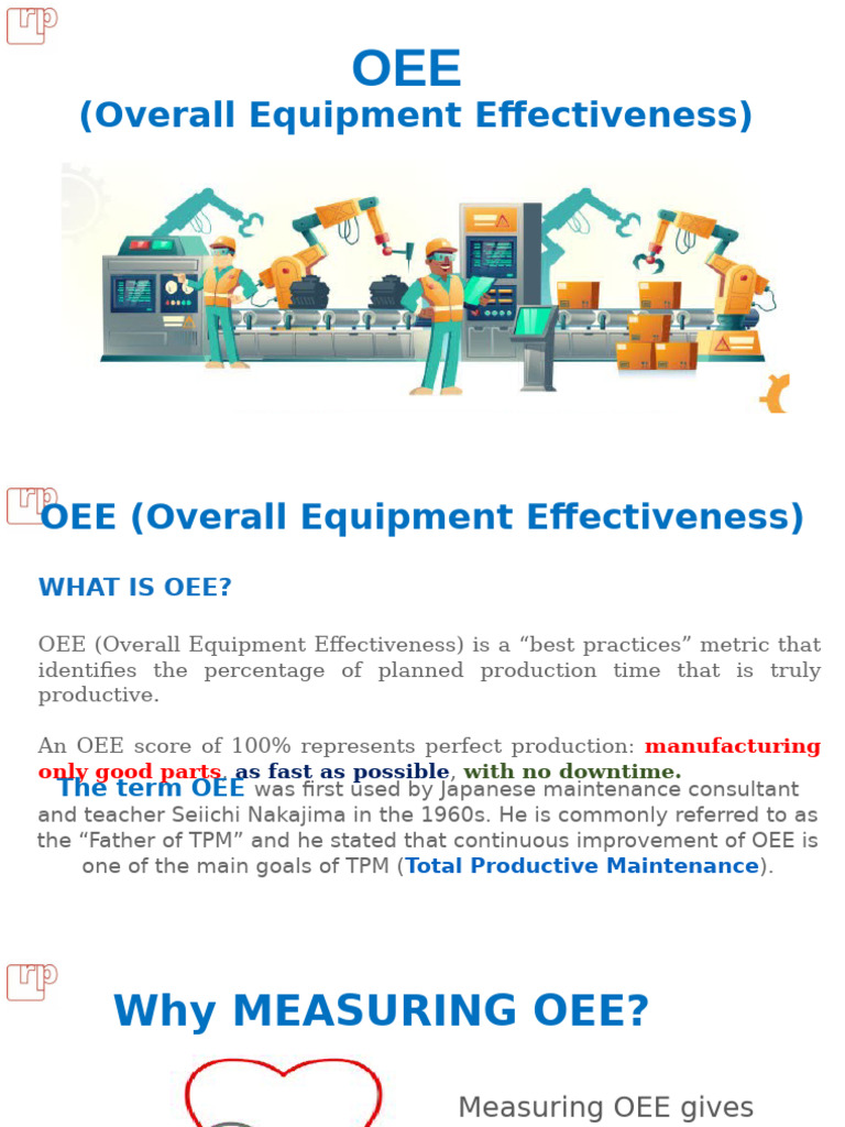 OEE Training | PDF | Production And Manufacturing | Business Process