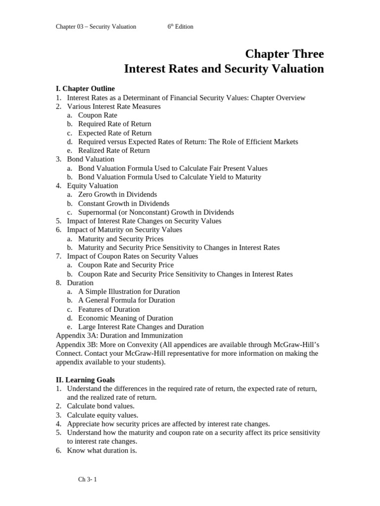 Chap003 6th | PDF | Bond Duration | Bonds (Finance)