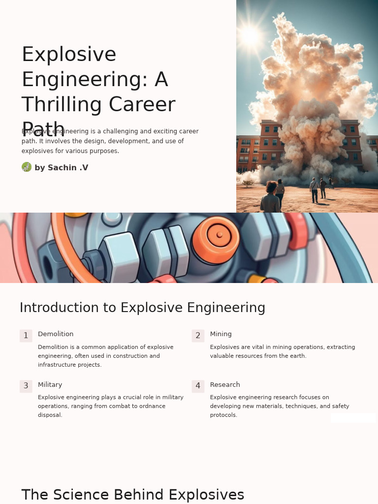 Explosive Engineering A Thrilling Career Path | PDF | Bomb Disposal ...