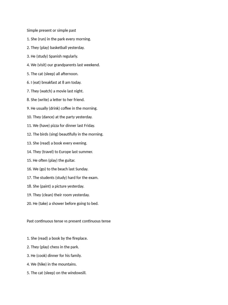 Comparison Tenses | PDF | Poetry