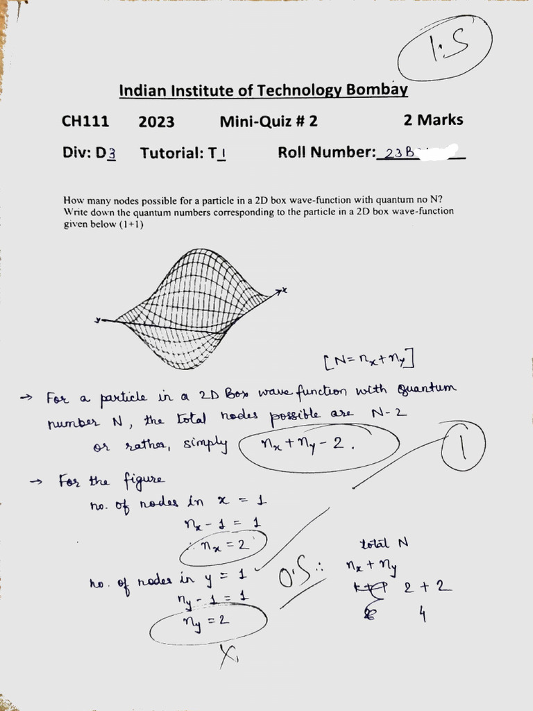 CH111_2023_Mini_Quiz_2 | PDF
