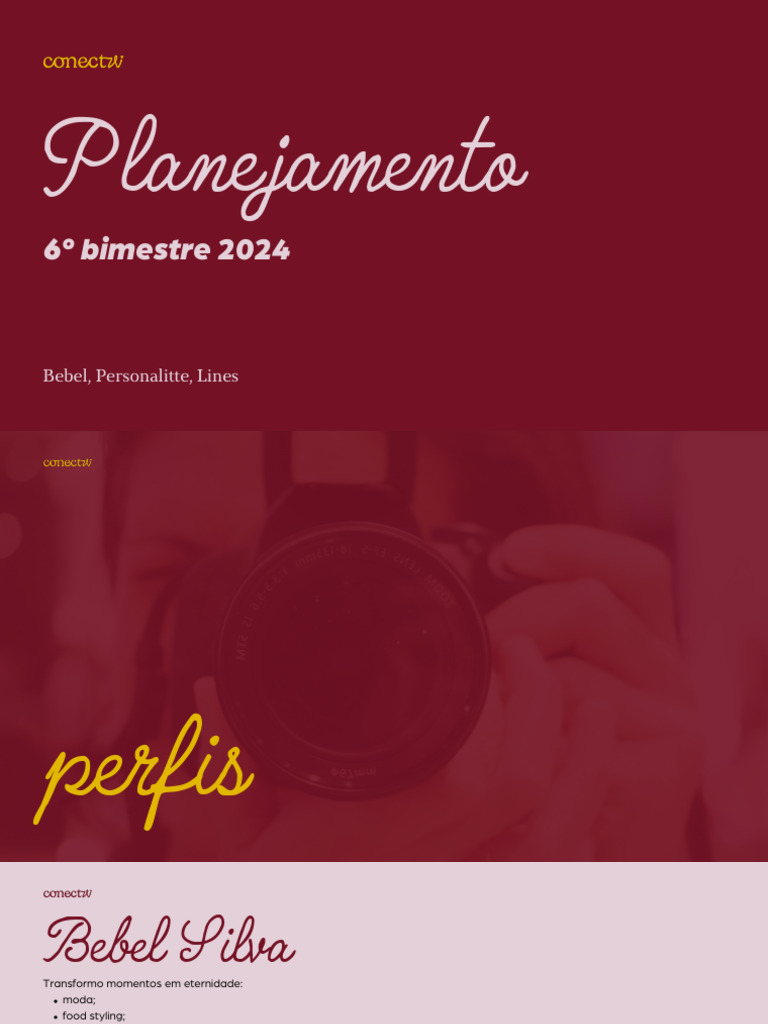 Unindo Bebel e Lines: Fotografia e Parcerias | PDF