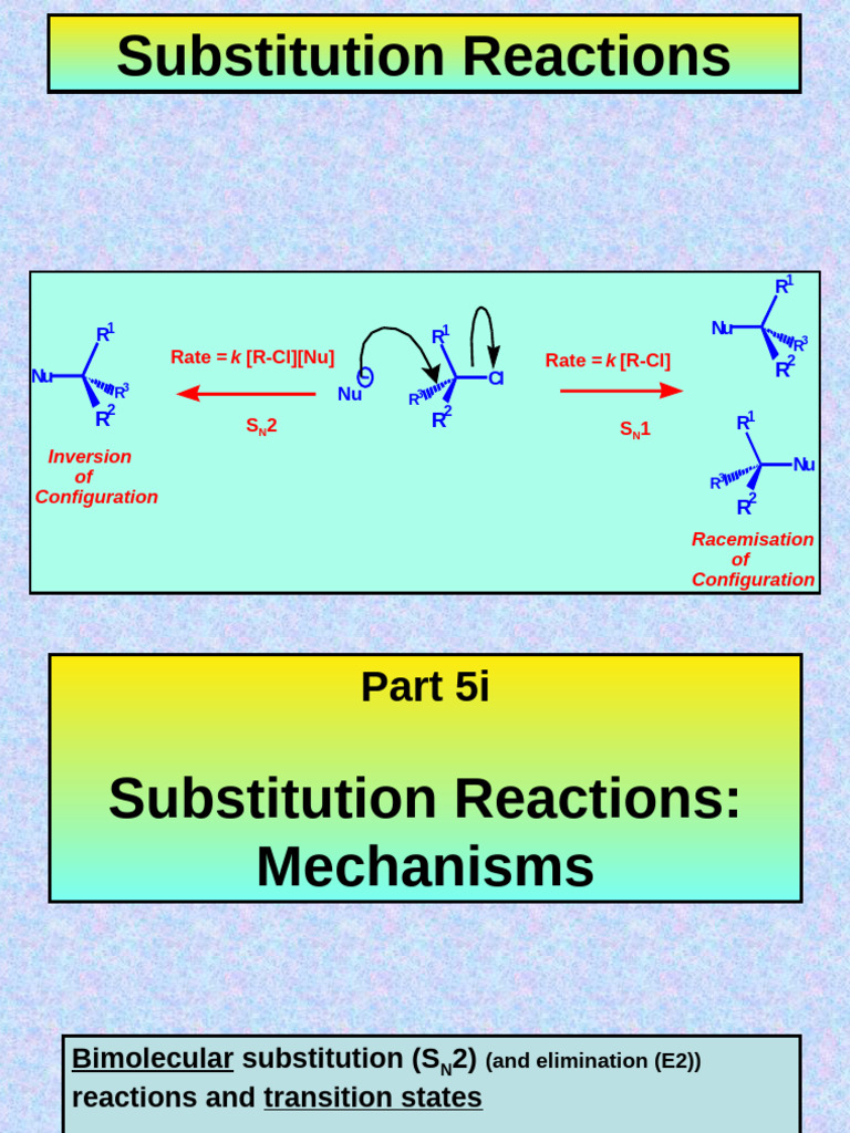 134 CH Substitution Reactions | PDF | Chemical Reactions | Physical ...