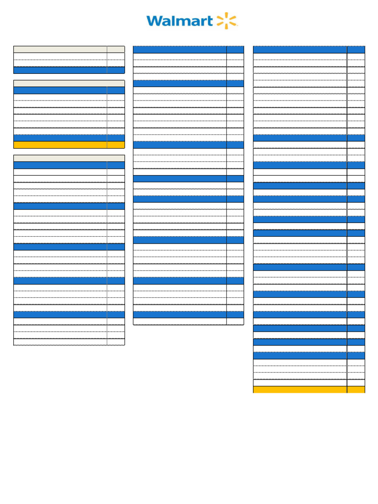 WMT Detailed Unit Count FY2019 October | PDF | Walmart | Department ...