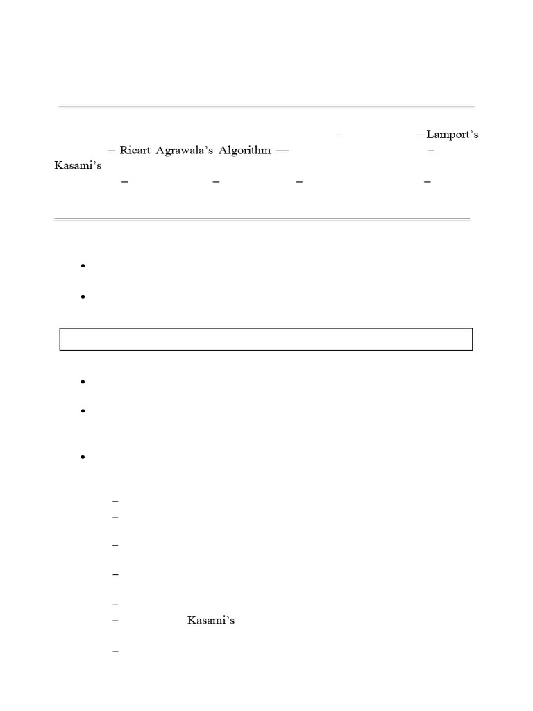 Dc Unit 3 Mutex And Deadlock Notes Pdf Distributed Computing 9601