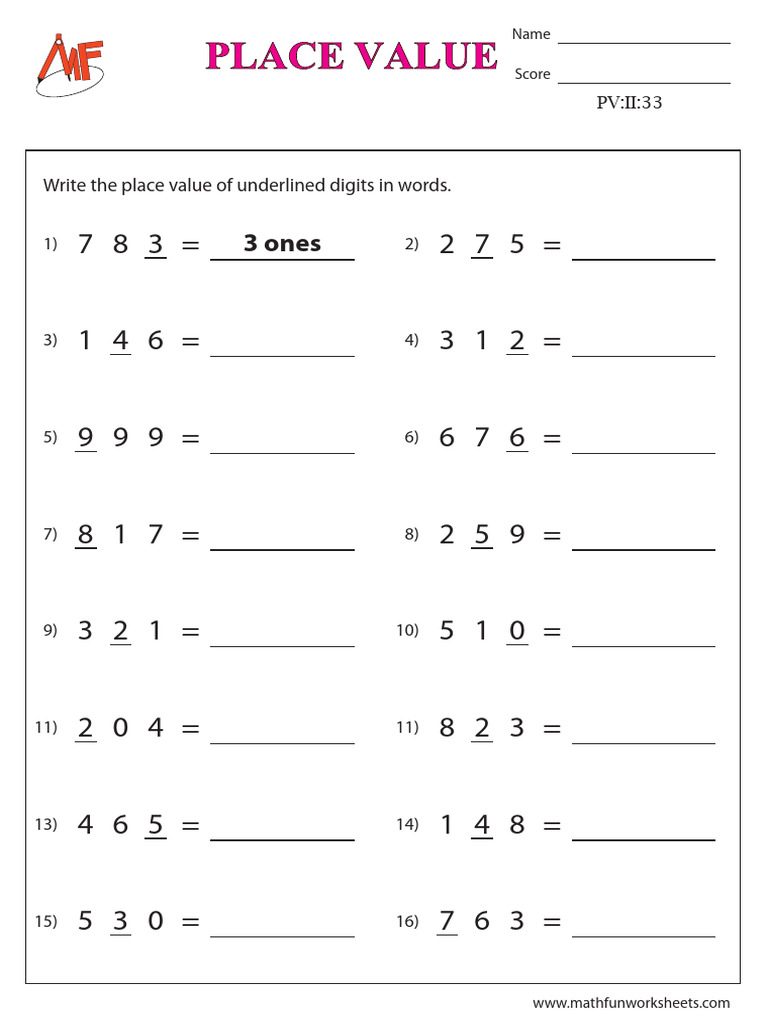 place value | PDF