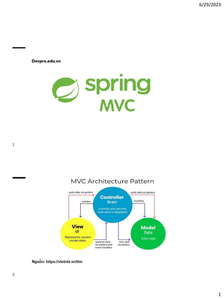02 Spring MVC | PDF | Art | Technology & Engineering