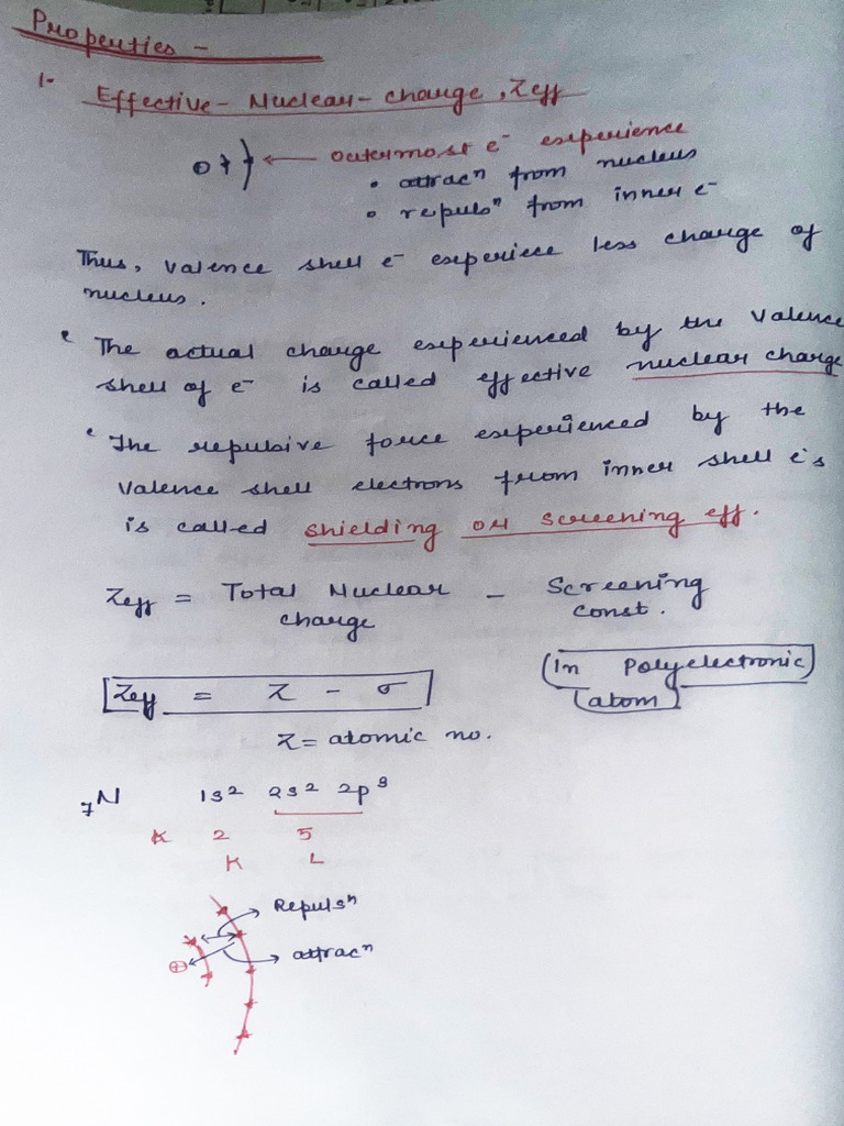 Zeff and Atomic Radii | PDF