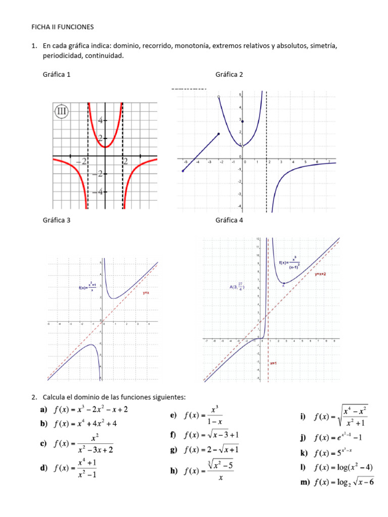 Ficha Ii Funciones | PDF | Computadoras