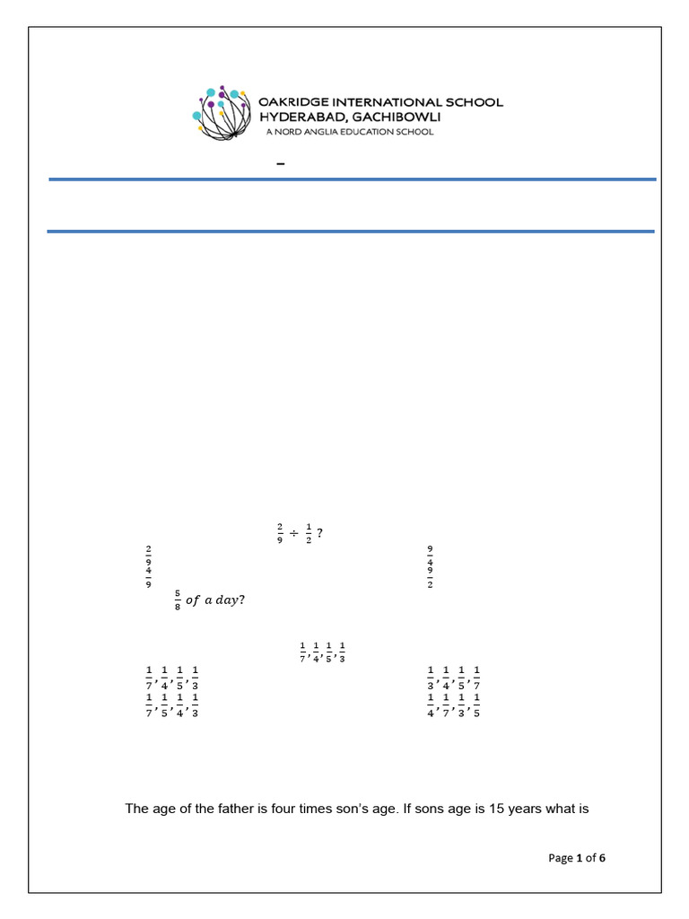 Grade 7 Term - 1 MOCK PAPER | PDF | Length | Median
