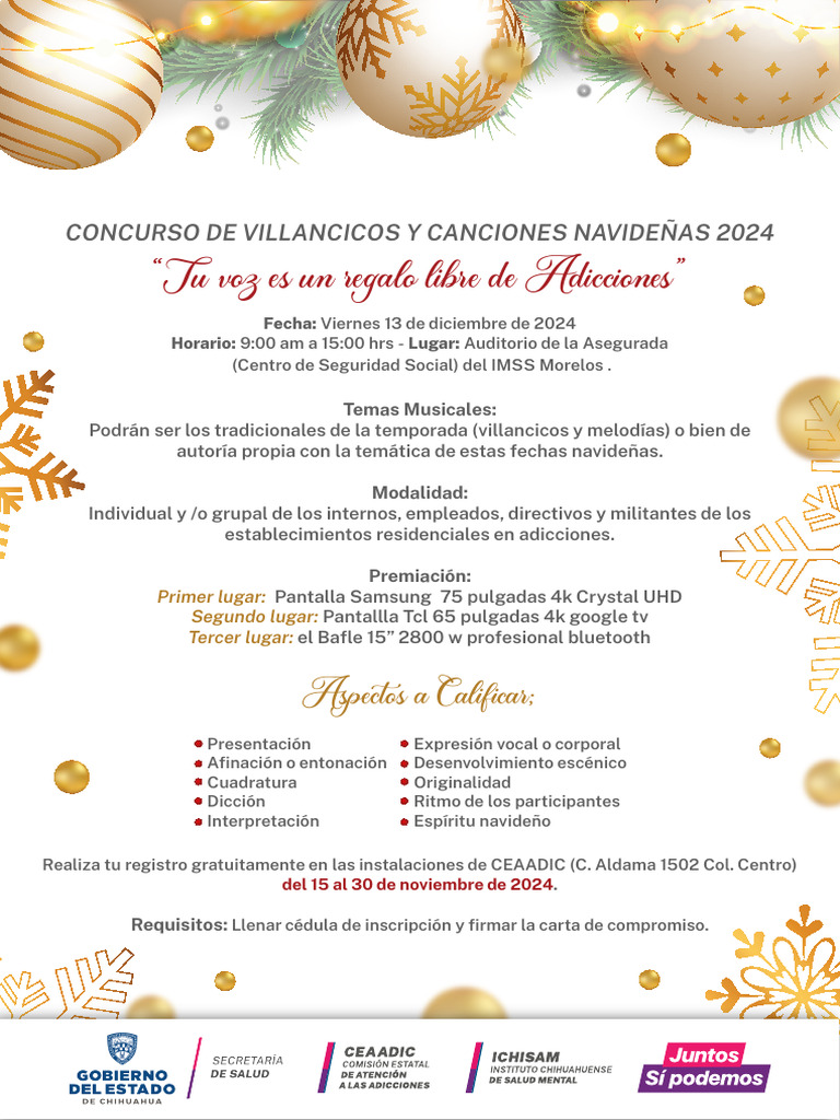 Concurso de Villancicos 2024 en Morelos | PDF