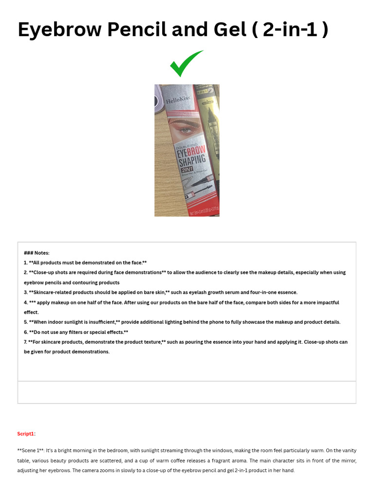 Eyebrow Pencil and Gel | PDF | Eyebrow