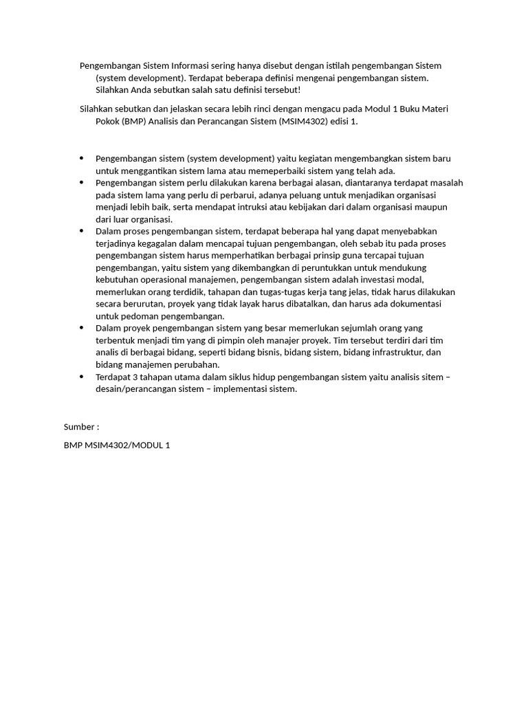 Diskusi 1 Analisis Dan Perancangan Sistem | PDF