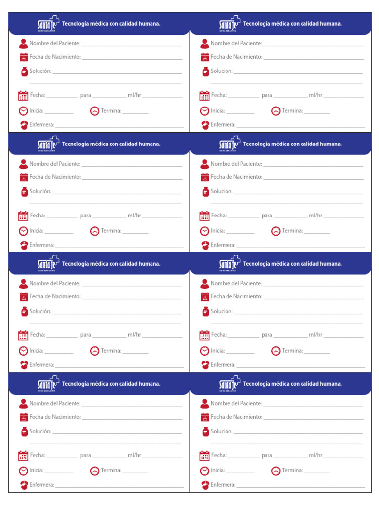 Etiquetas de Soluciones | PDF | Cuidado de la salud